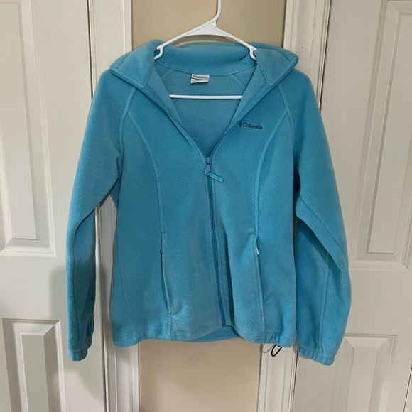 Columbia | Jackets & Coats | Columbia Turquoise Fleece Zip Up | Poshmark